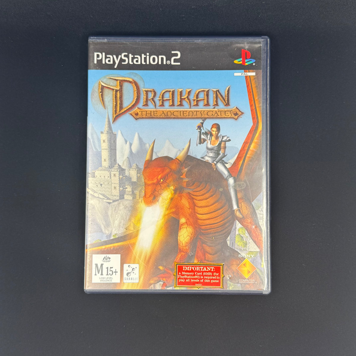 Drakan: The Ancients' Gates | PS2 | Case + Disc – Sydney Retro