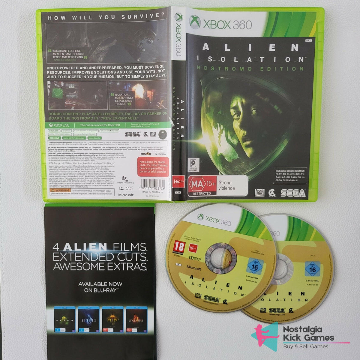 Alien Isolation Nostromo Edition Xbox 360 - Intense Survival Horror ...